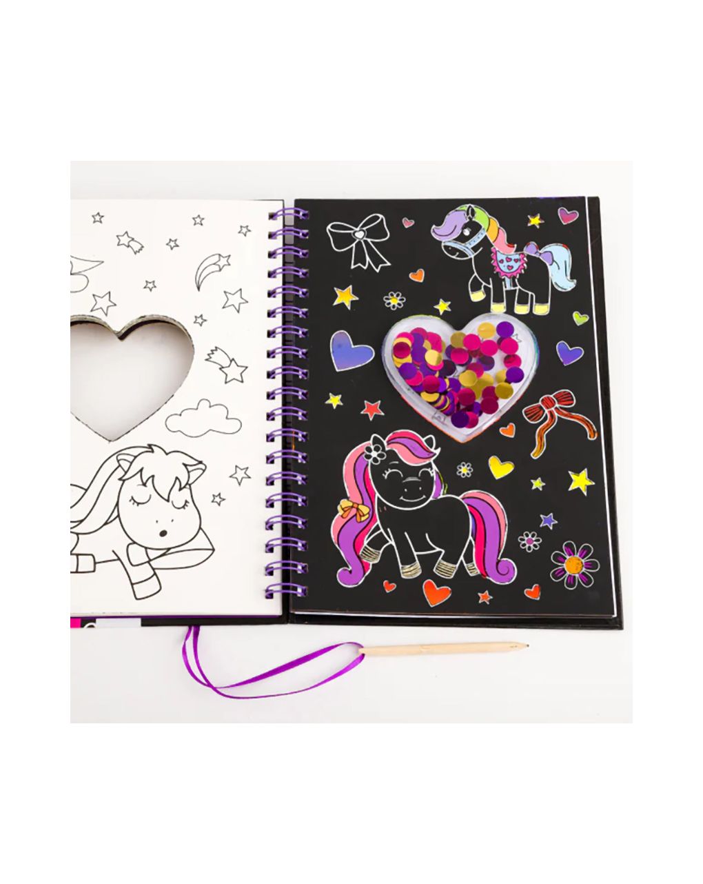 Scratch art sparkles: ponies | Prénatal Store Online