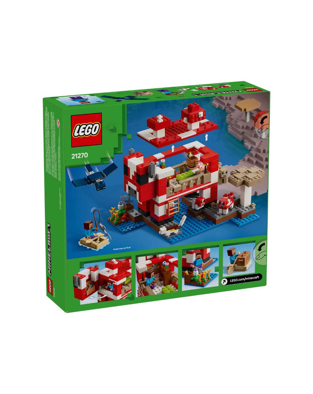 Lego minecraft the mooshroom house 21270 | Prénatal Store Online