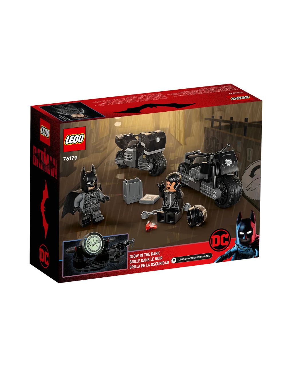 Lego dc batman selina kyle motorcycle pursuit 76179 | Prénatal Store Online