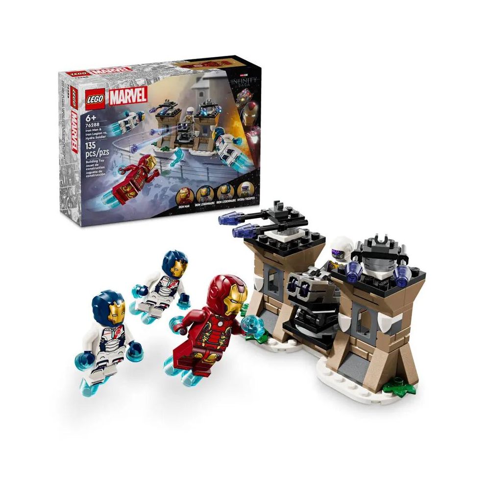 Lego super heroes iron man & iron legion vs. hydra soldier 76288 ...