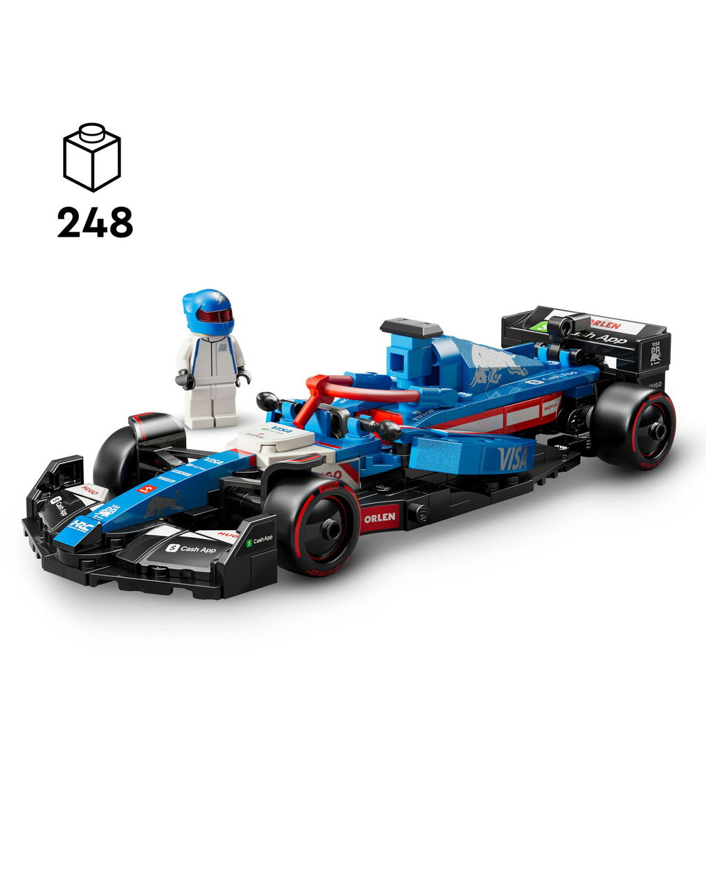 Lego speed champions visa cash app rb vcarb 01 f1 race car 77246 ...